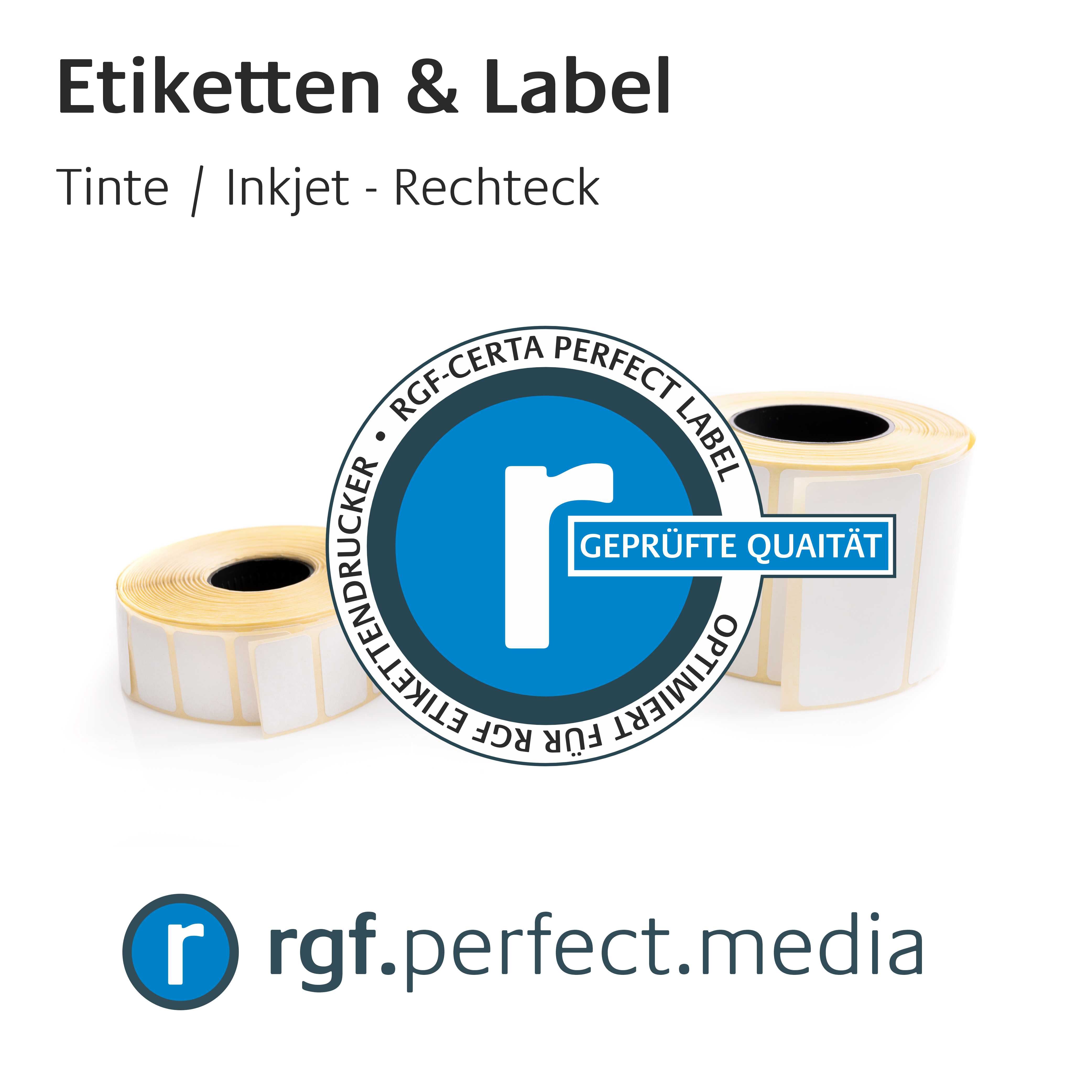 Etiketten & Label - Tinte / Inkjet - Rechteck – RGF Shop